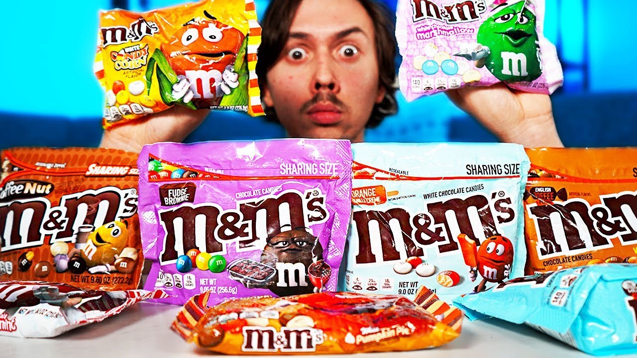 Je teste des variétés de M&M's insolites - YouTube