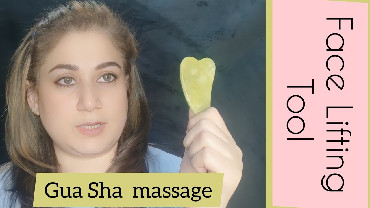how To use Gua sha Stone for Face Lifting And face Shaping - YouTube