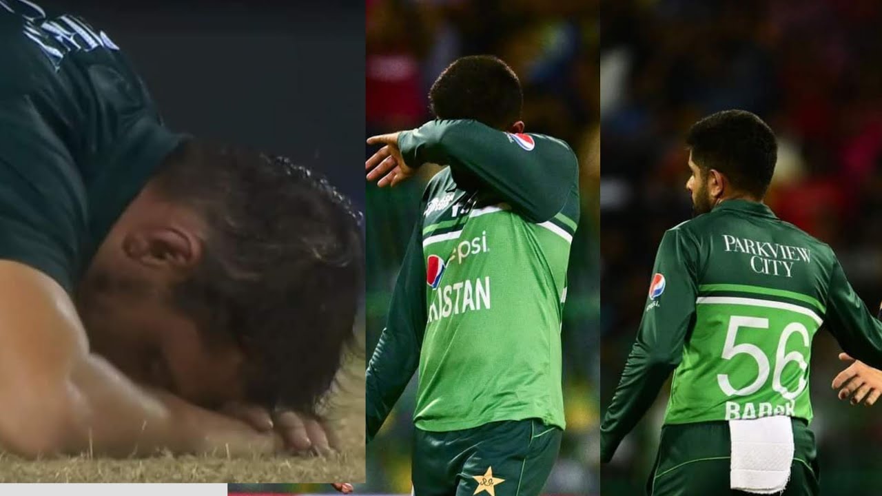 Pakistan Cricket Team Sad moment | Pakistani Players Crying | Babar ...