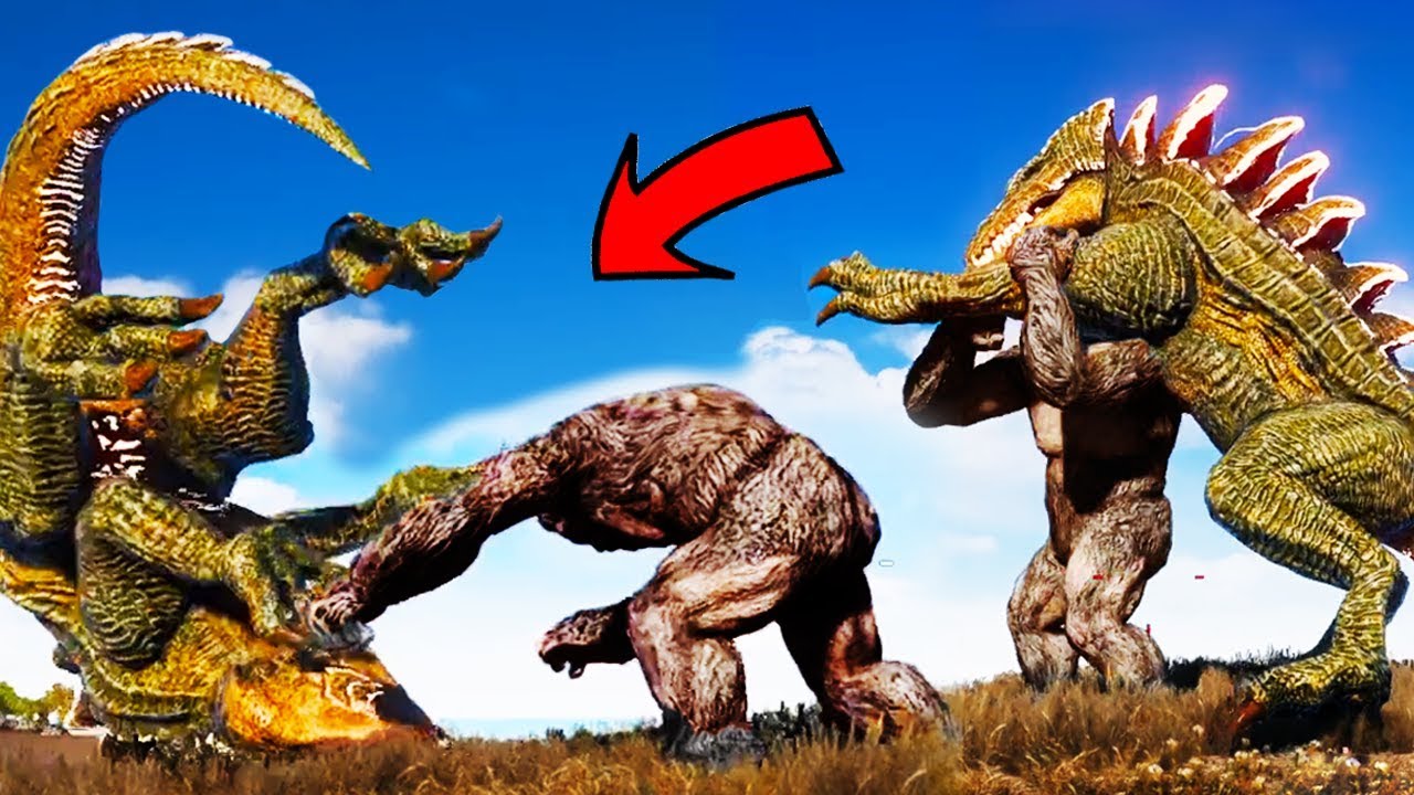 Godzilla vs Kong vs 100 Pigs - YouTube