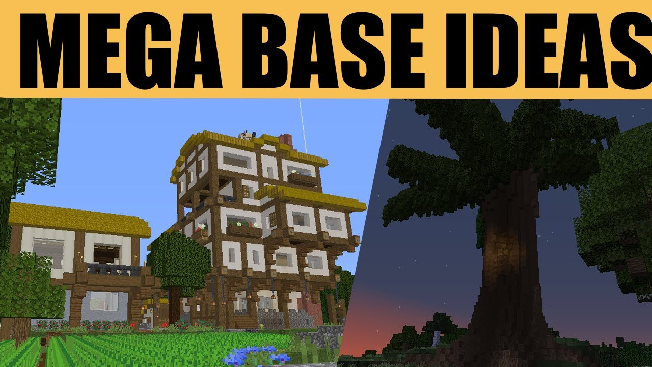 MORE MEGA BASE IDEAS FOR SMP MINECRAFT! - YouTube