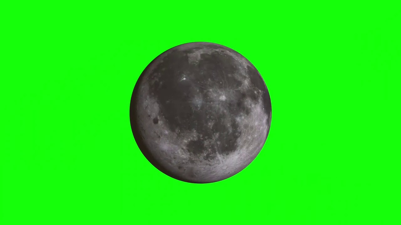 GREEN SCREEN MOON - YouTube