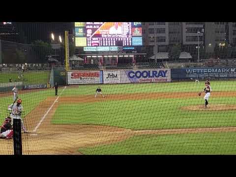 Elly De La Cruz strokes single to RF Chattanooga Lookouts vs Birmingham Barons 8/4/22
