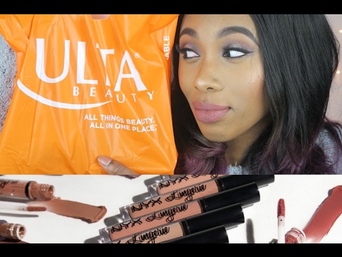 NYX Lip Lingerie Swatches! 12 NEW SHADES | What To Expect If You Have Brown Skin