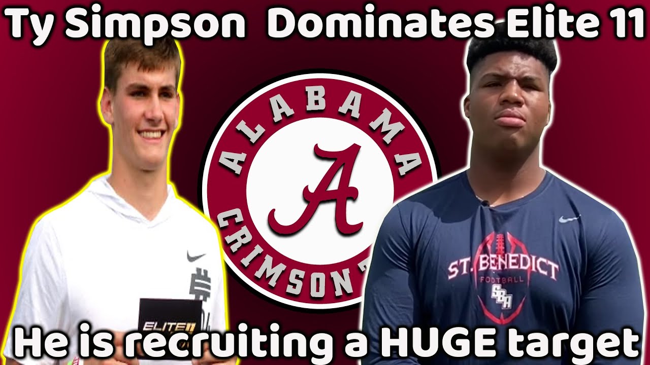 Alabama Crimson Tide 5⭐ QB Commit Ty Simpson DOMINATES at Elite 11 ...