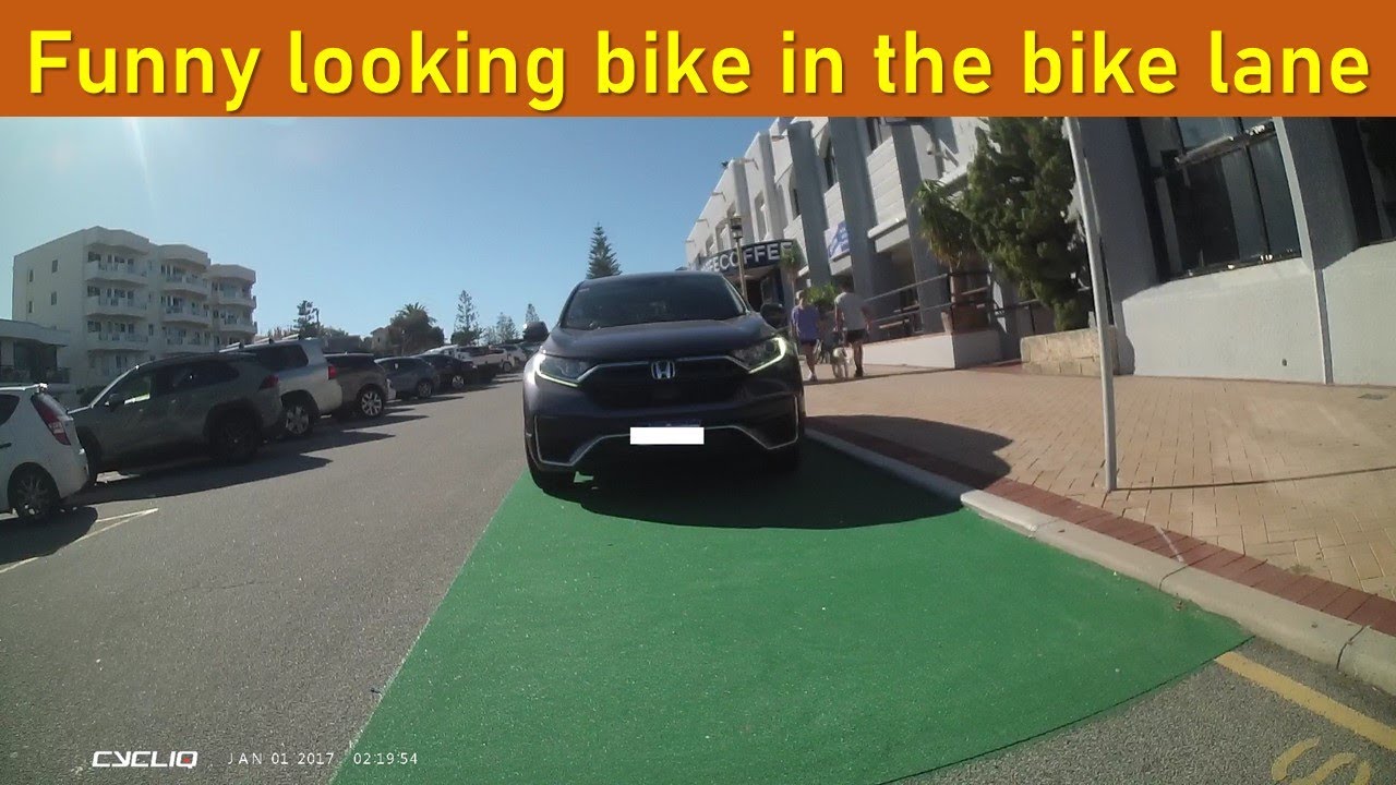 The contentious Eric St green bike lane - YouTube