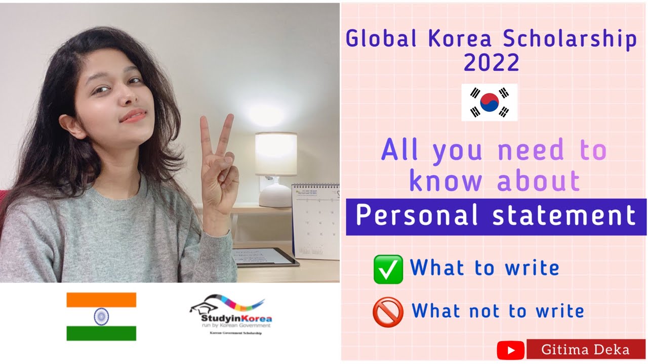 How to write personal statement II Global Korea Scholarship 2022 II ...
