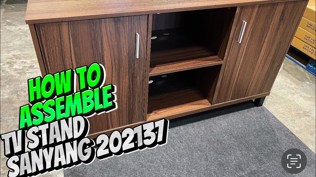 How to Assemble Tv Stand // Sanyang Tv Stand 202137 Assembly Tutorial ...