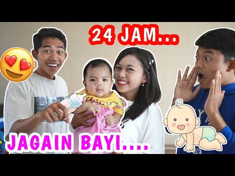 TANTANGAN 24 JAM JAGAIN BAYI LUCU!! BERHASIL GAK YA? | Mikael TubeHD