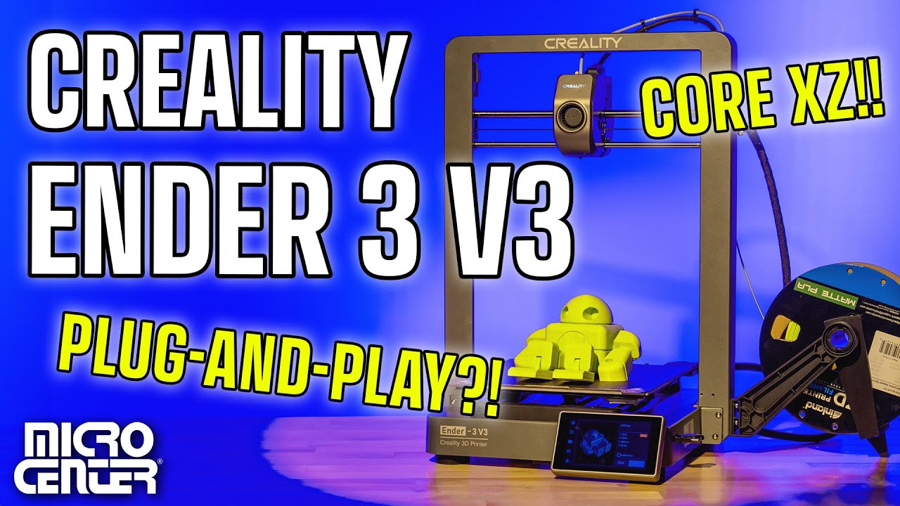 Ender-3 V3 First Look | Creality's Core XZ Flagship 3D Printer! - YouTube