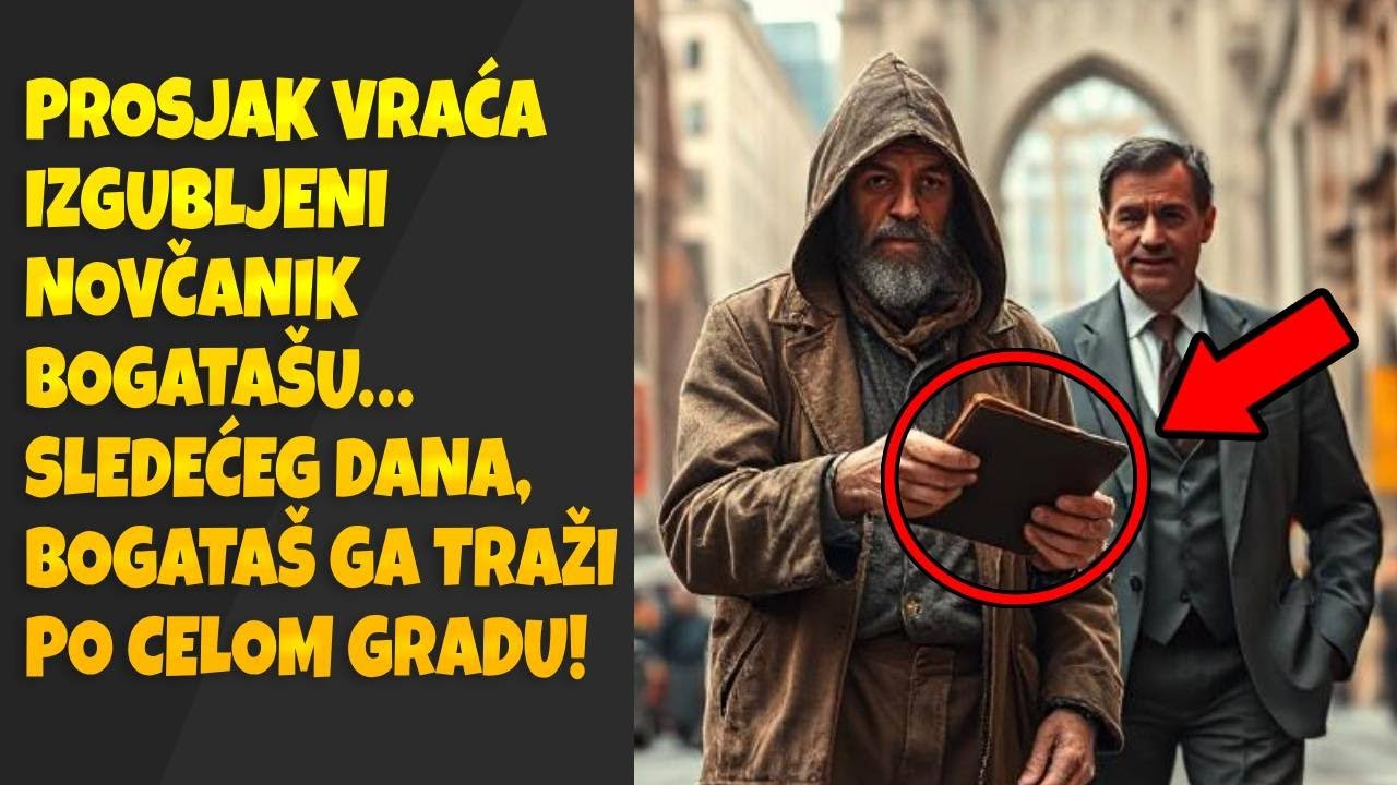 Prosjak vraća izgubljeni novčanik bogatašu… sledećeg dana, bogataš ga ...