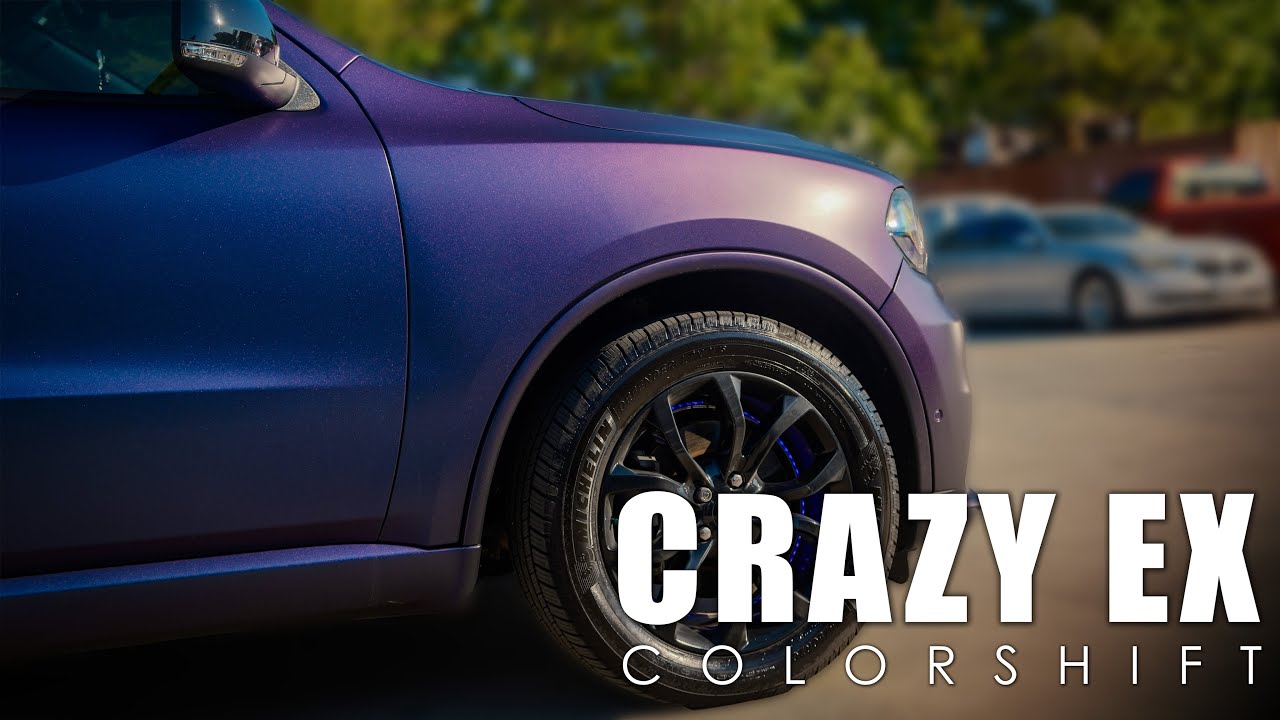Crazy Ex Colorshift | Satin Clear Liquid Wrap - YouTube