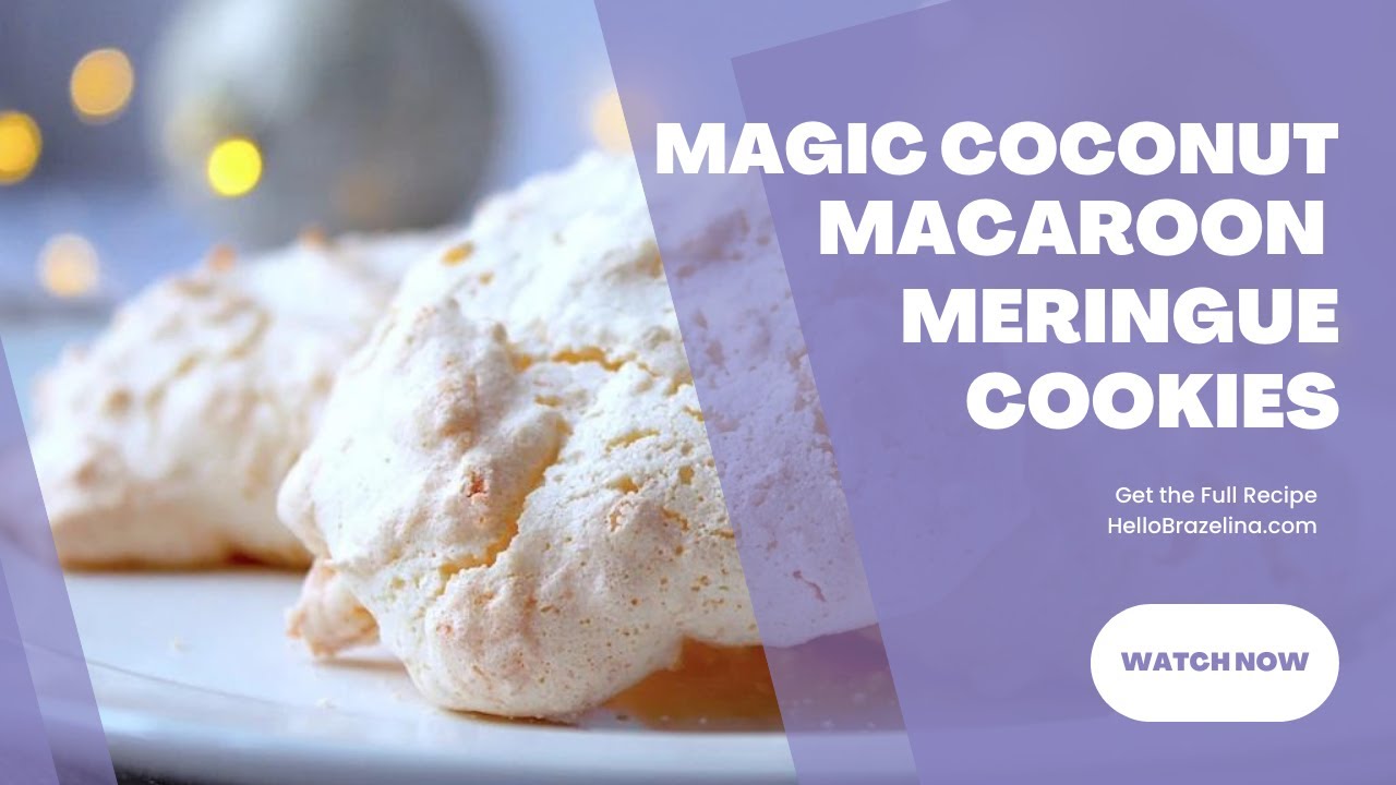 Magic Coconut Macaroon Meringue Cookies - YouTube