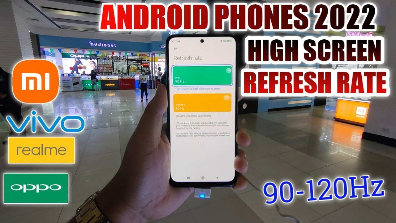 Android Phones 2022 with High Screen Refresh Rate 90-120Hz - YouTube