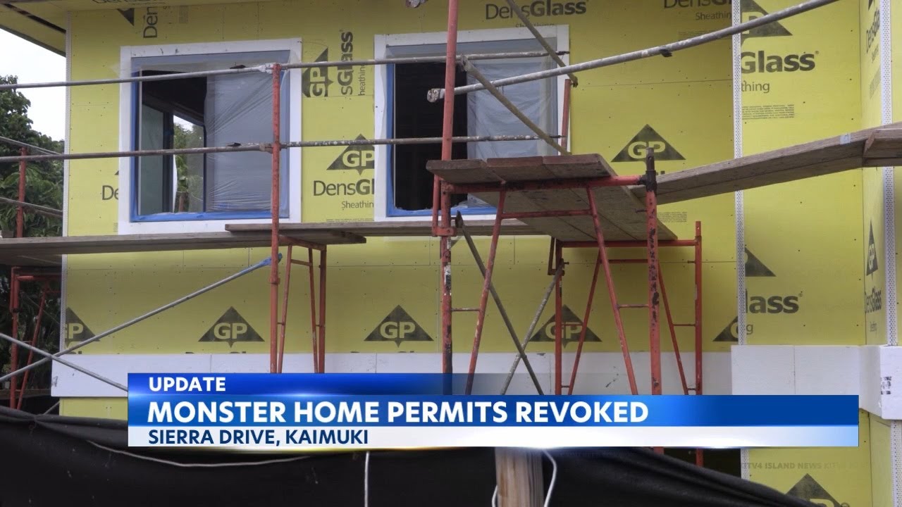 "Monster home" permits revoked amid controversy - YouTube