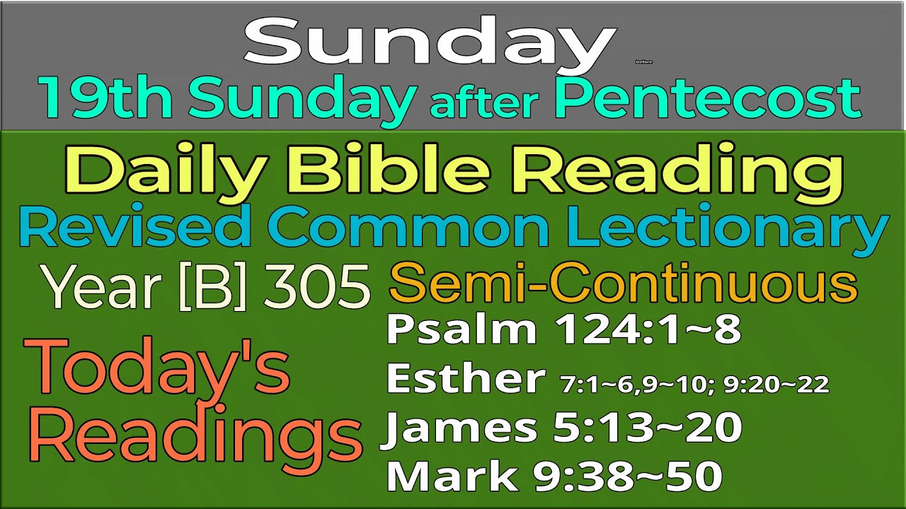 2024.Sep.29. SUNDAY, Nineteenth Sunday after Pentecost : Revised Common ...