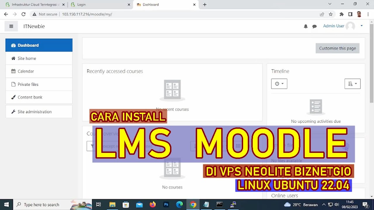 CARA INSTALL LMS MOODLE DI VPS NEO LITE BIZNET GIO || OS LINUX UBUNTU ...