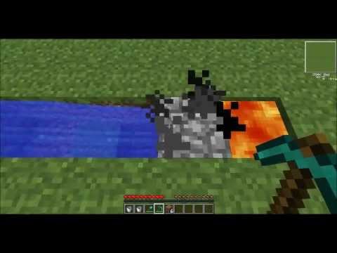 Como hacer un generador de roca en Minecraft - YouTube