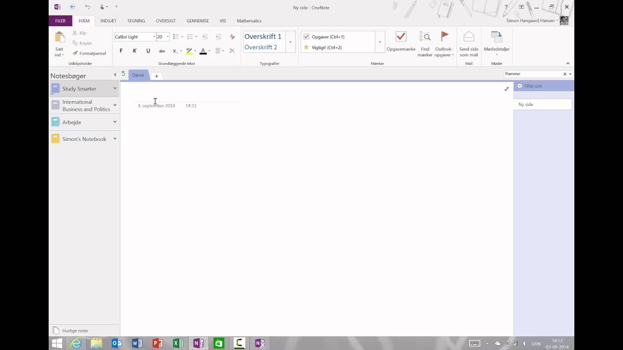 Study Smarter 5: Introduktion til OneNote - YouTube