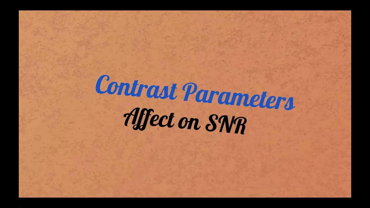 MRI Parameters and trade offs - YouTube