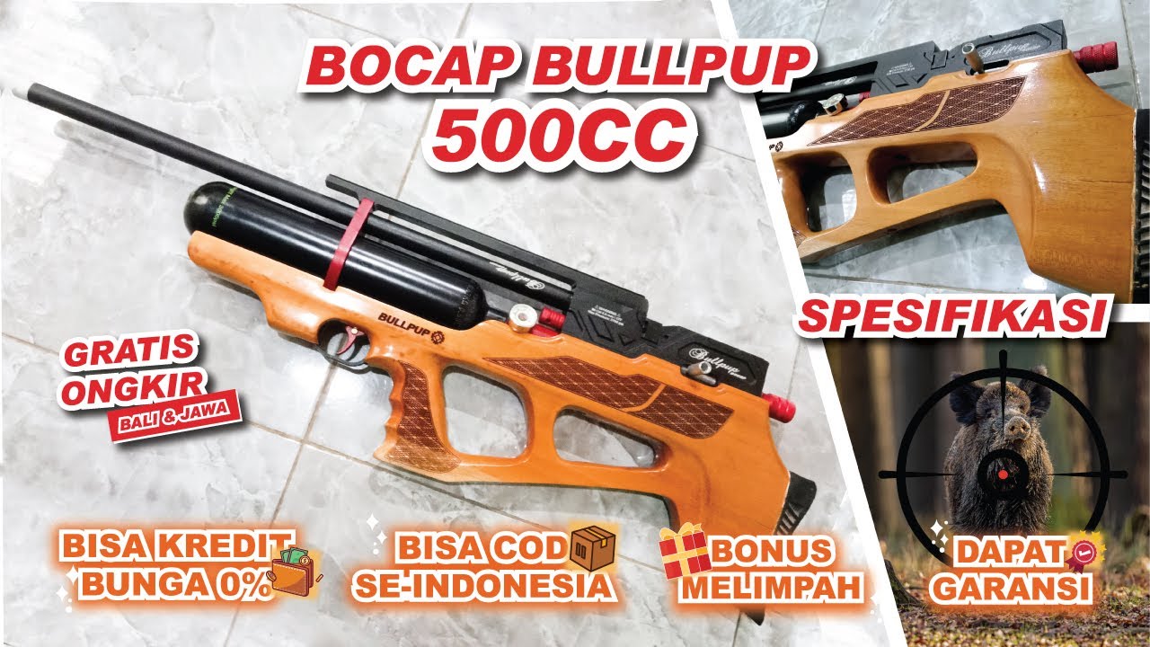SPESIFIKASI BOCAP BULLPUP 500CC [AKURASI NITIK] - YouTube