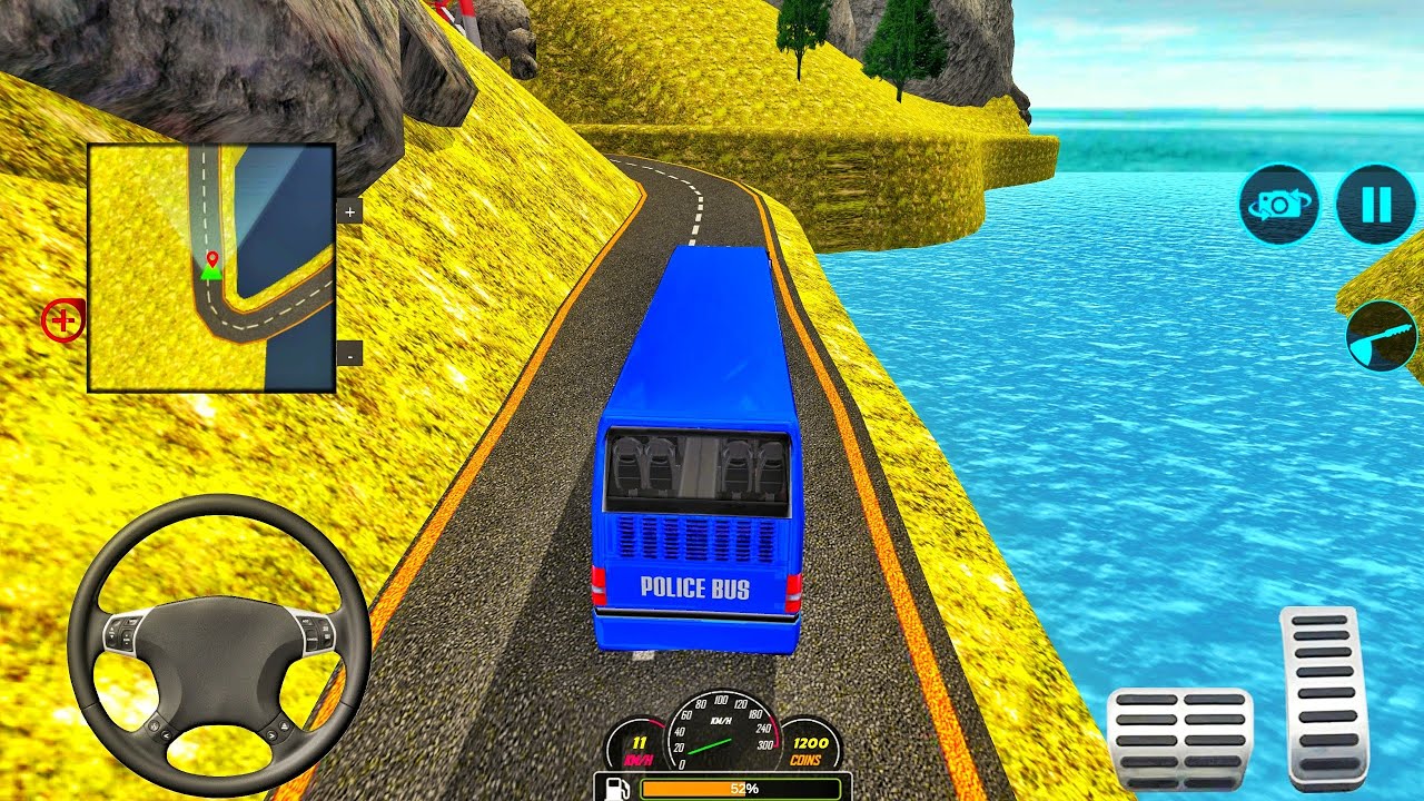 Us Police Coach Bus Driving Simulator – Offroad Police Soldier ...