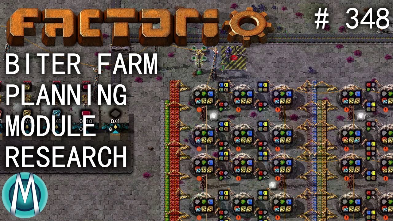 [Factorio] Angel/Bobs Ep 348: Biter Farm Planning & Module Research ...