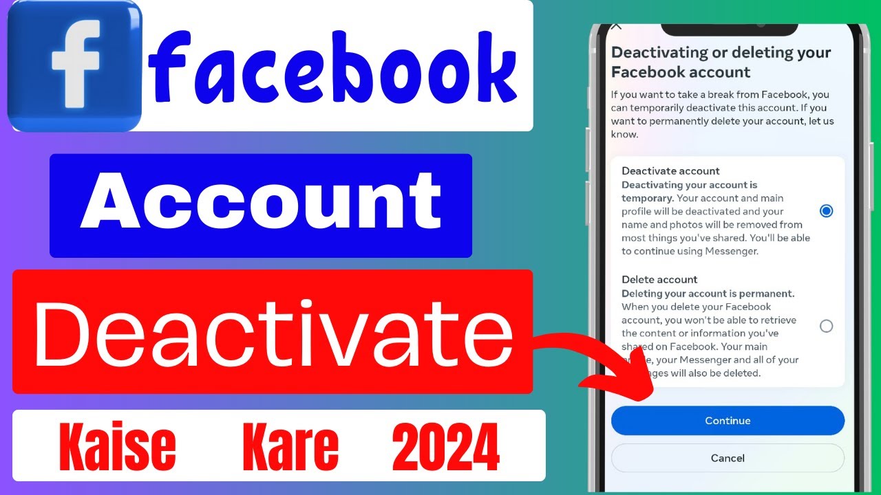 How to deactivate facebook account | facebook Account deactivate Kaise ...