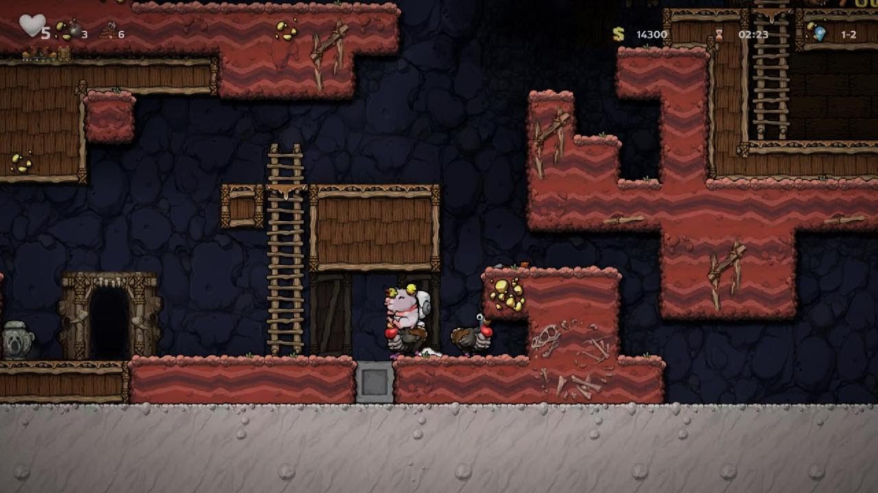 Spelunkey 2, 4-2 Ankh Run - YouTube