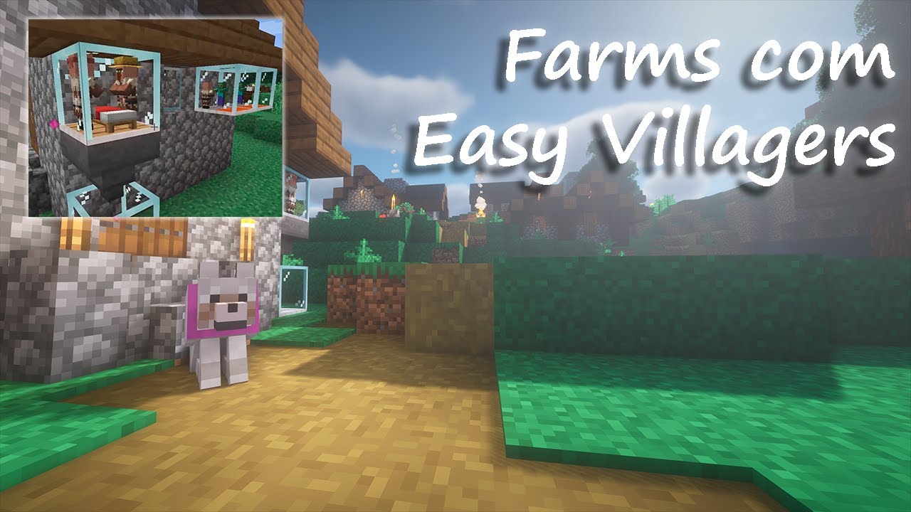 Farms com Easy Villagers🧑🐕 | Minecraft 1.16.5 Let's Play - Ep.5 - YouTube