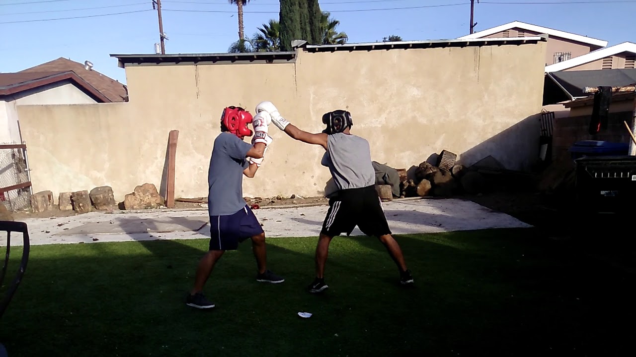 Backyard boxing - YouTube