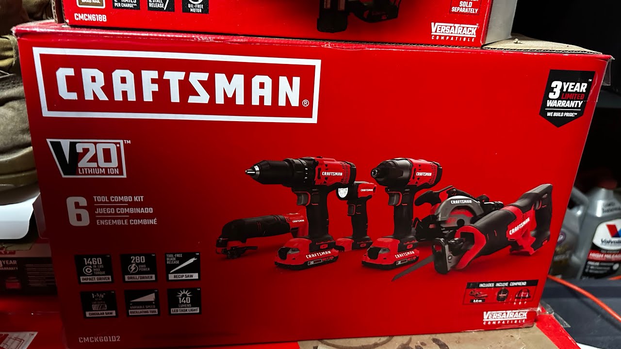 Craftsman 6 Tool Combo Kit Review - YouTube