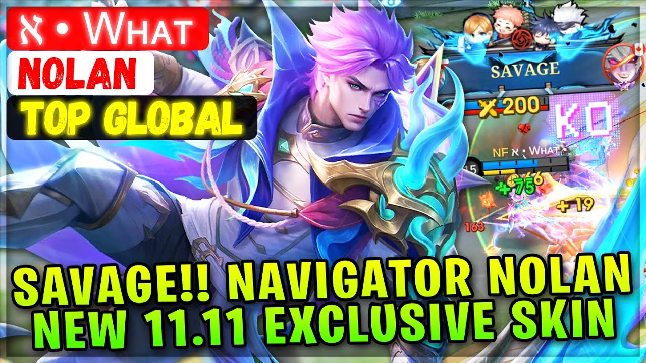 SAVAGE! The Navigator Nolan New Double 11 Exclusive Skin Gameplay [ Top ...