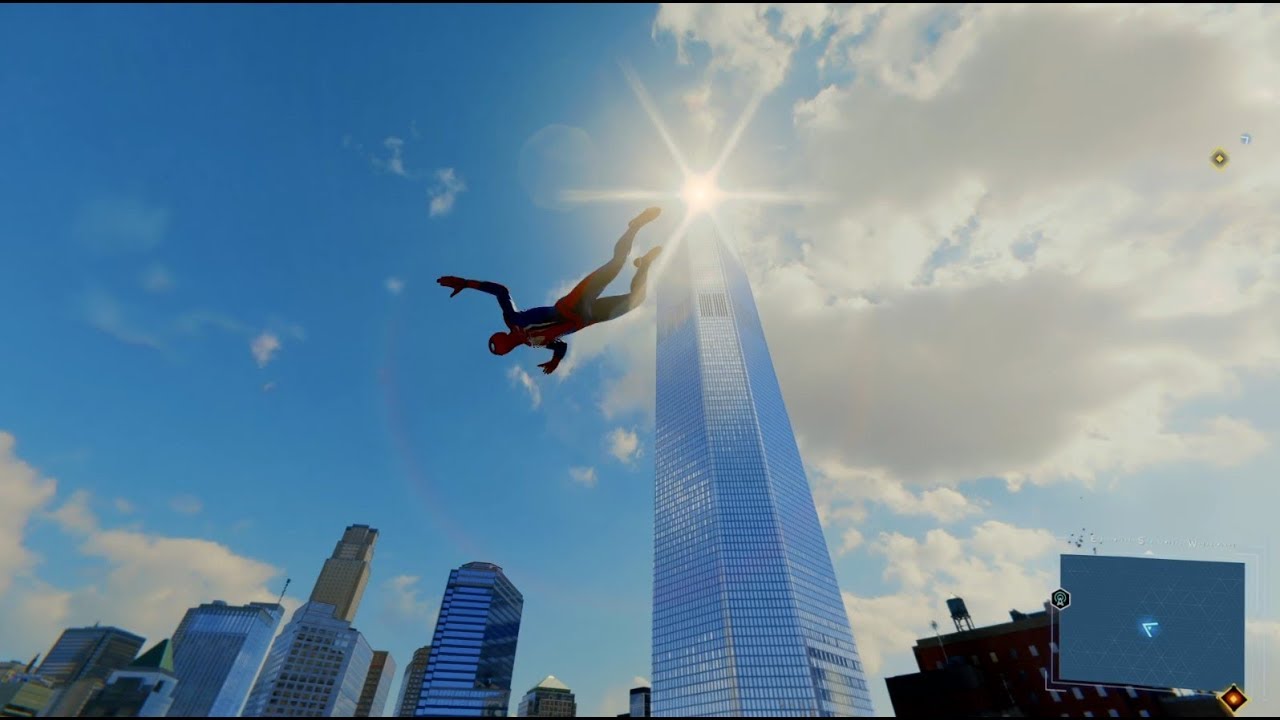 Marvel's Spider Man PS4 - Jumping from the Tallest Buildings - YouTube