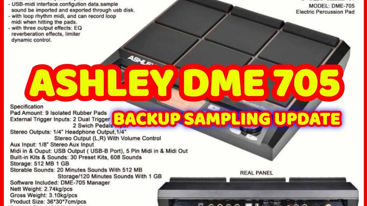 TUTORIAL BACKUP SAMPLING AHSLEY DME 705 DETAIL LENGKAP - YouTube