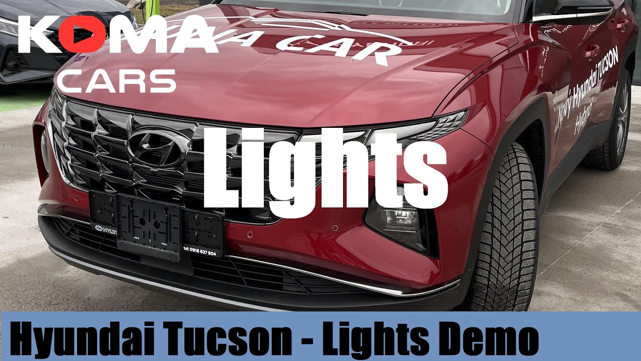 Hyundai Tucson Premium - Lights Demonstration - LED beams, fog, reverse ...