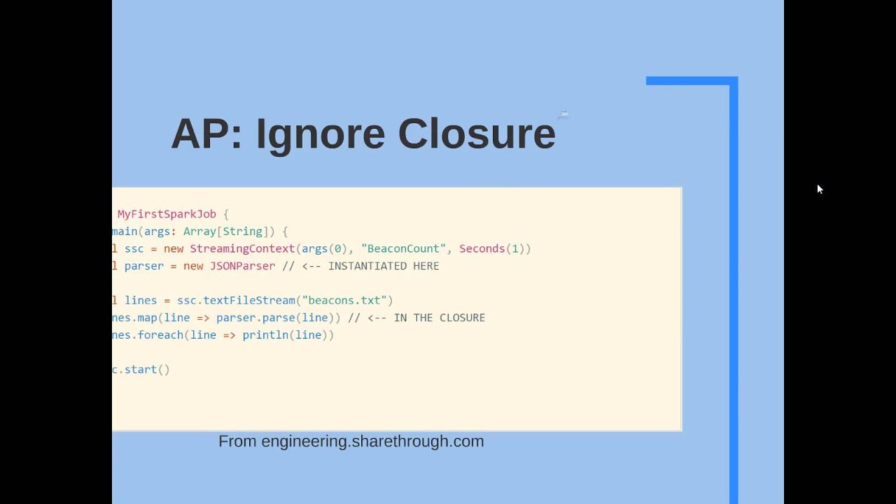 Spark Gothas and Anti-Patterns screencast - YouTube