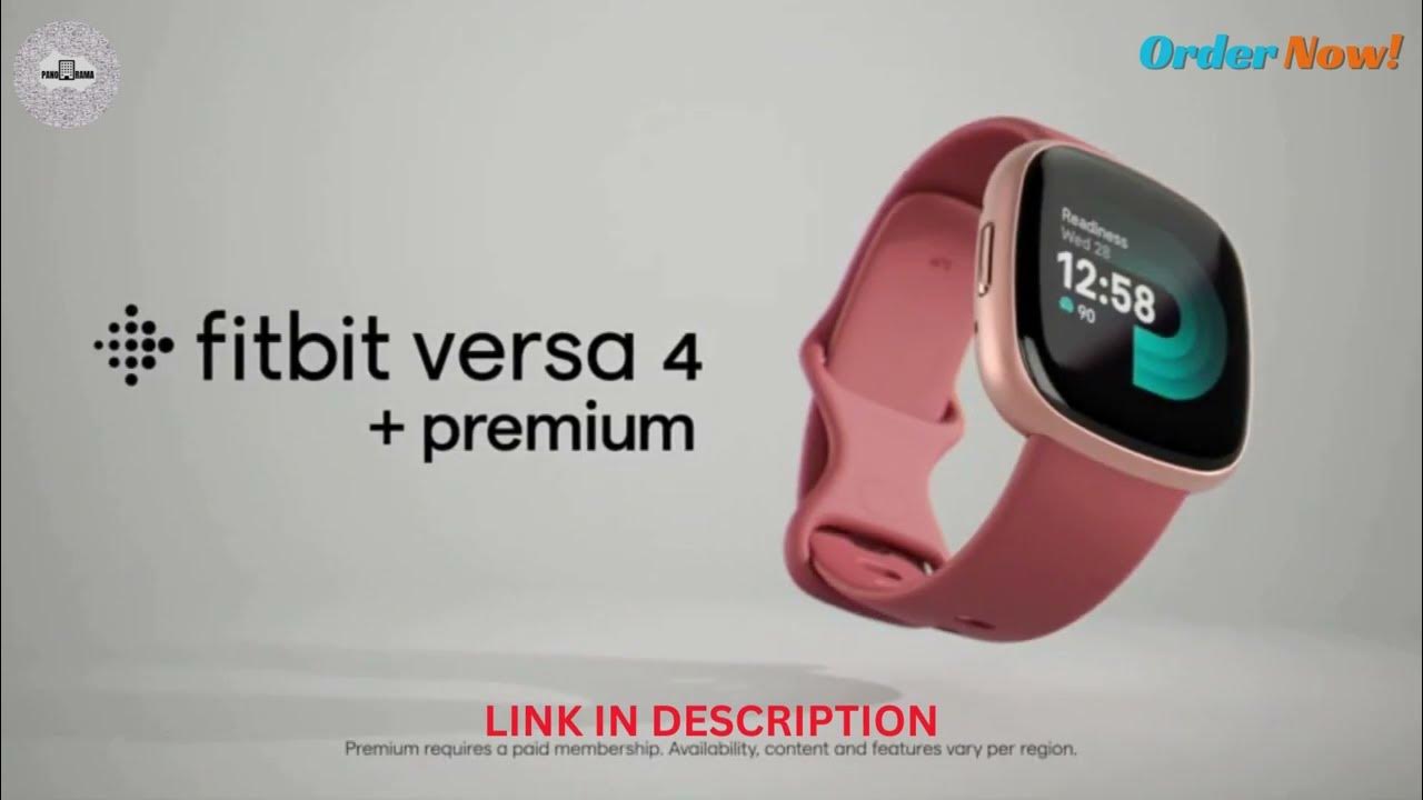 Fitbit Versa 4 Fitness Smartwatch | GPS, 24/7 Heart Rate, 40+ Exercise Modes - YouTube