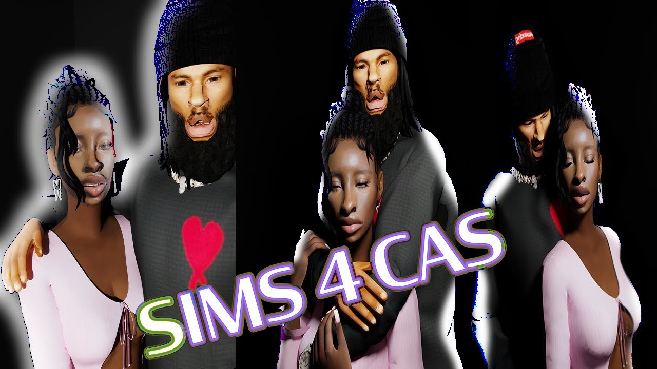 SIMS 4 CAS | Boujee black girl ; Male Rapper + CC Links - YouTube