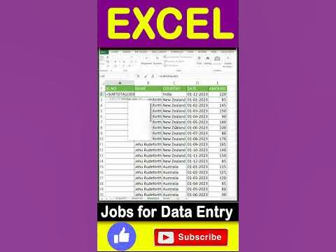 AUTOMATIC SERIAL NUMBER ADJUST IN MS EXCEL VIRAL #exceltips #exceltutorial #excel #shorts - YouTube