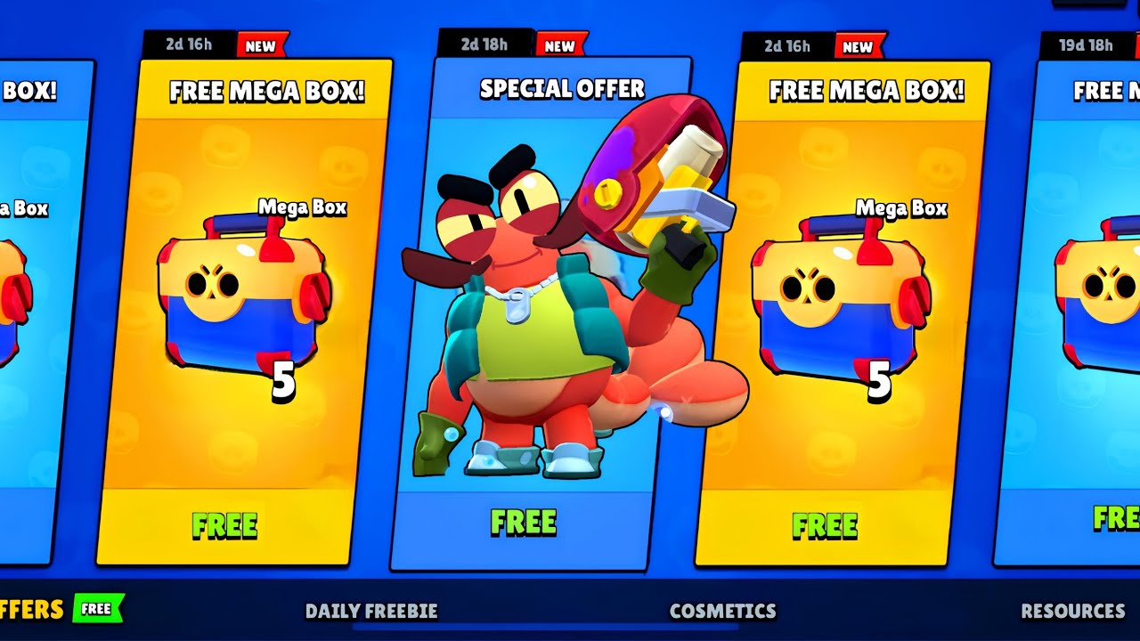 NEW BRAWLER CLANCY 🎁🎁 FREE MEGA BOXES LEGENDARY SKIN 🔥 - YouTube