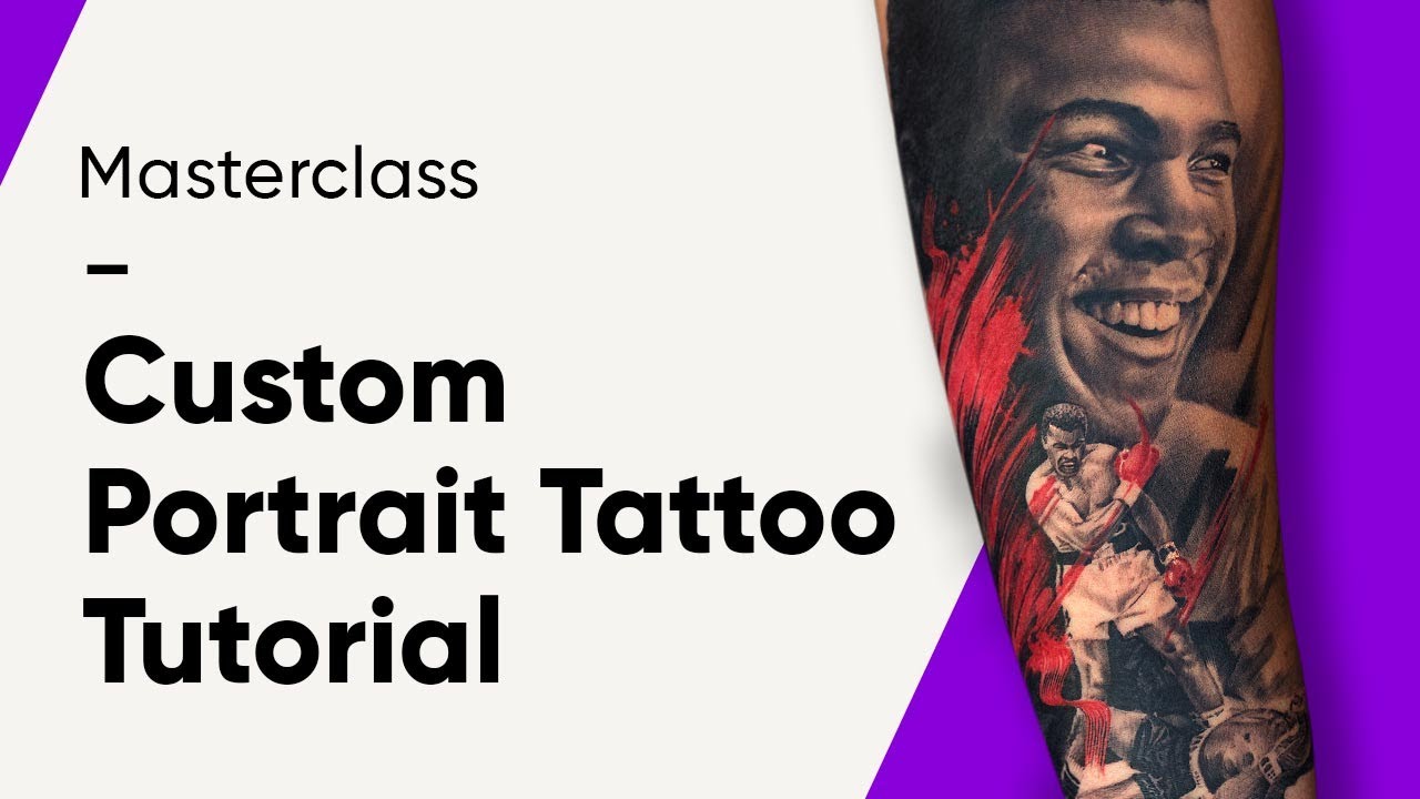 Introduction to Muhammad Ali Tattoo Tutorial | Hyper-realism Tattoo ...