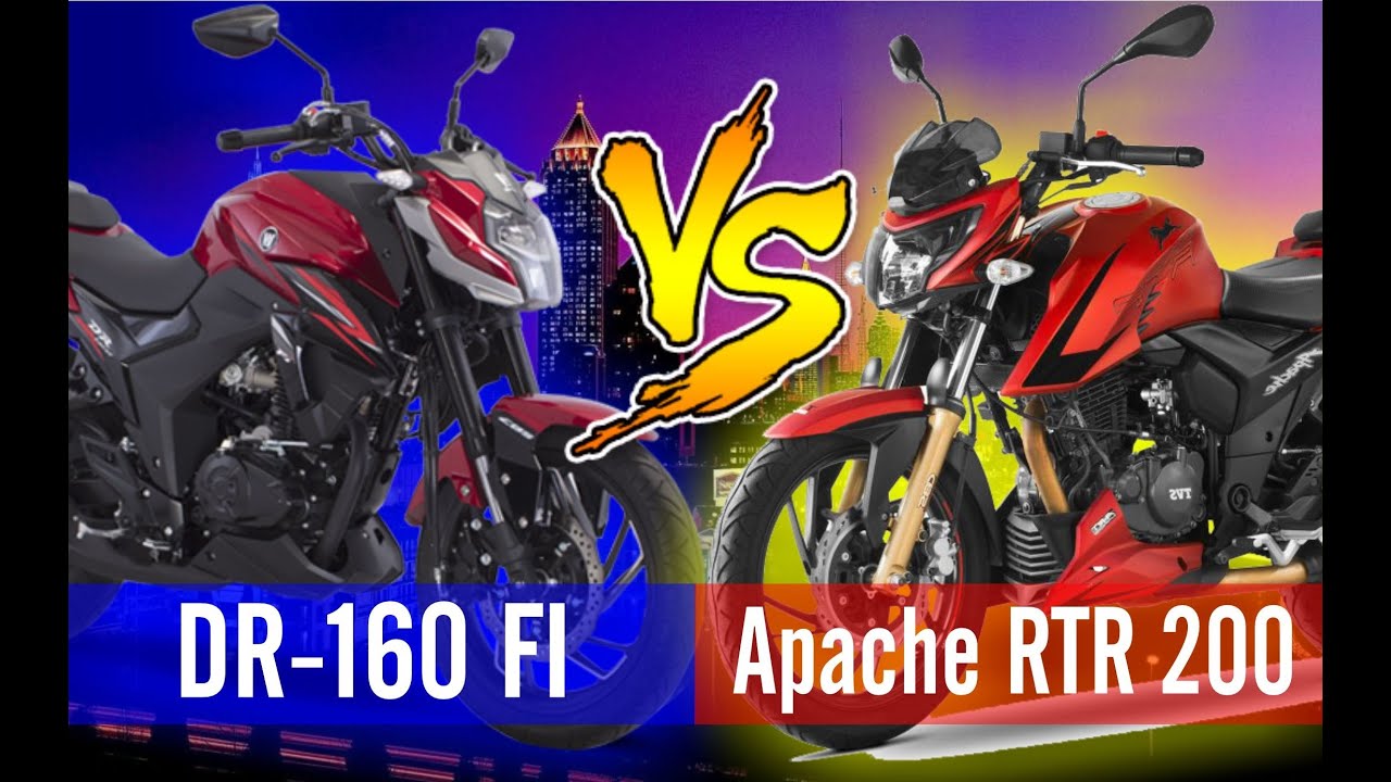Comparativo: Haojue DR 160 X Dafra Apache RTR 200 | Review !! - YouTube