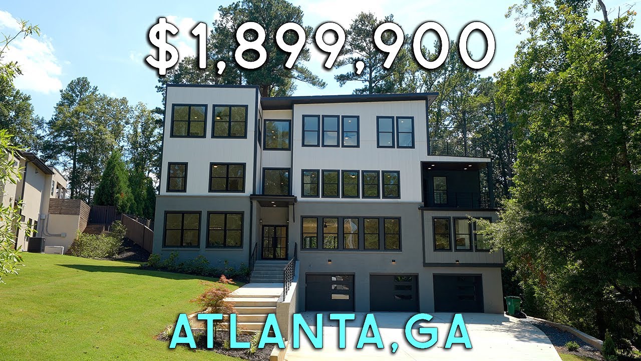 INSIDE A NEW CUSTOM HOME IN ATLANTA, GA WITH 3 LEVELS AND A ROOF TOP ...