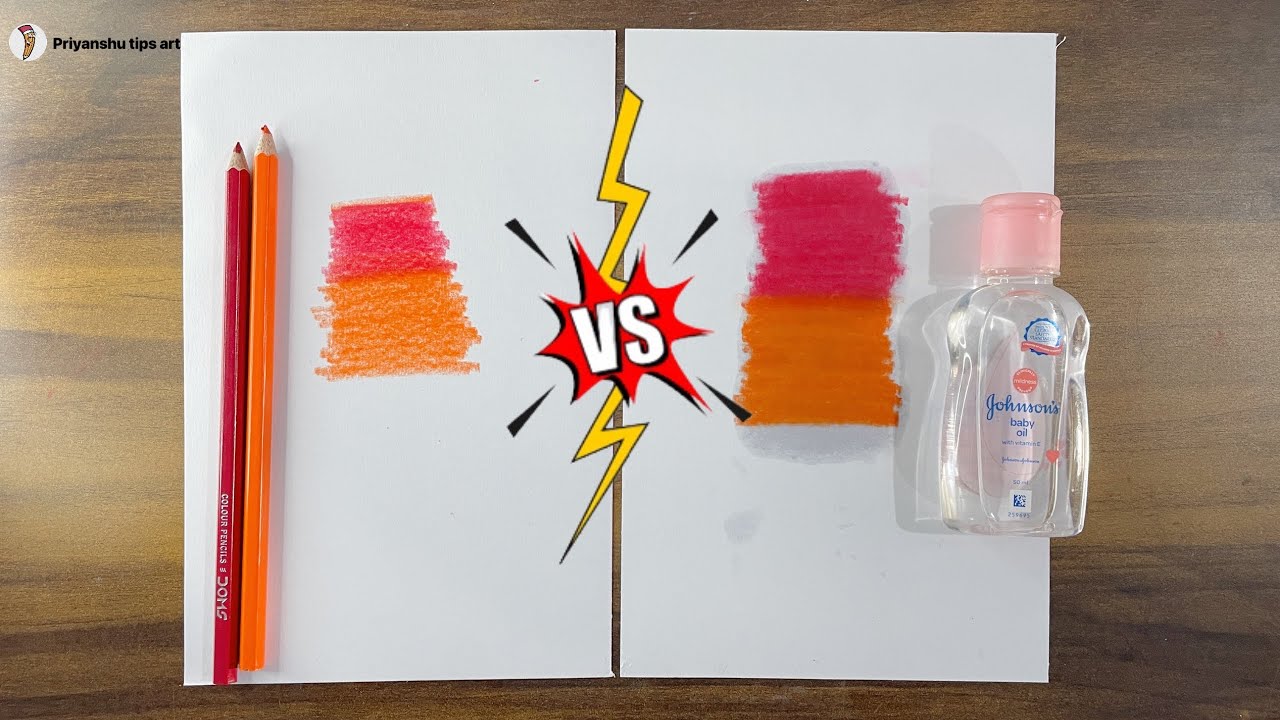 How to blend color with baby oil💗#shorts - YouTube