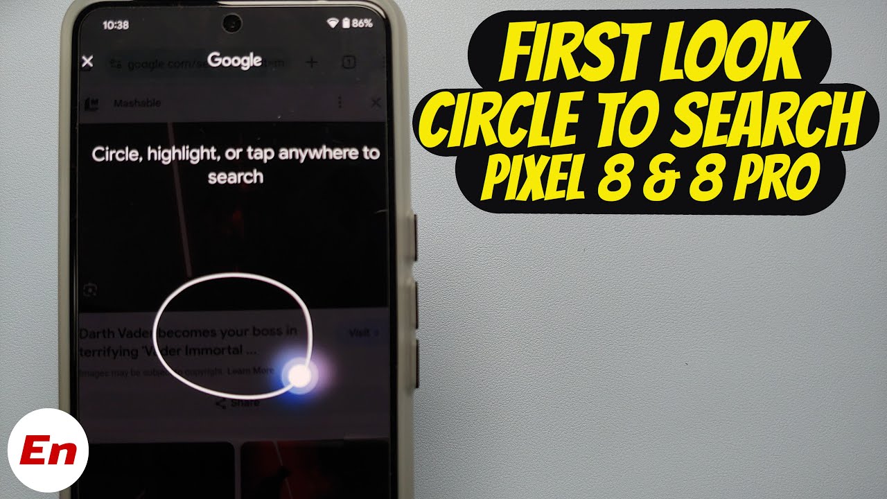 First Look at CIRCLE TO SEARCH on Google Pixel 8 & 8 Pro! - YouTube