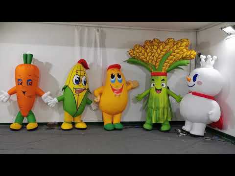 Inflatable Vegetables Costume For Visual Feast Stage Decoration - YouTube