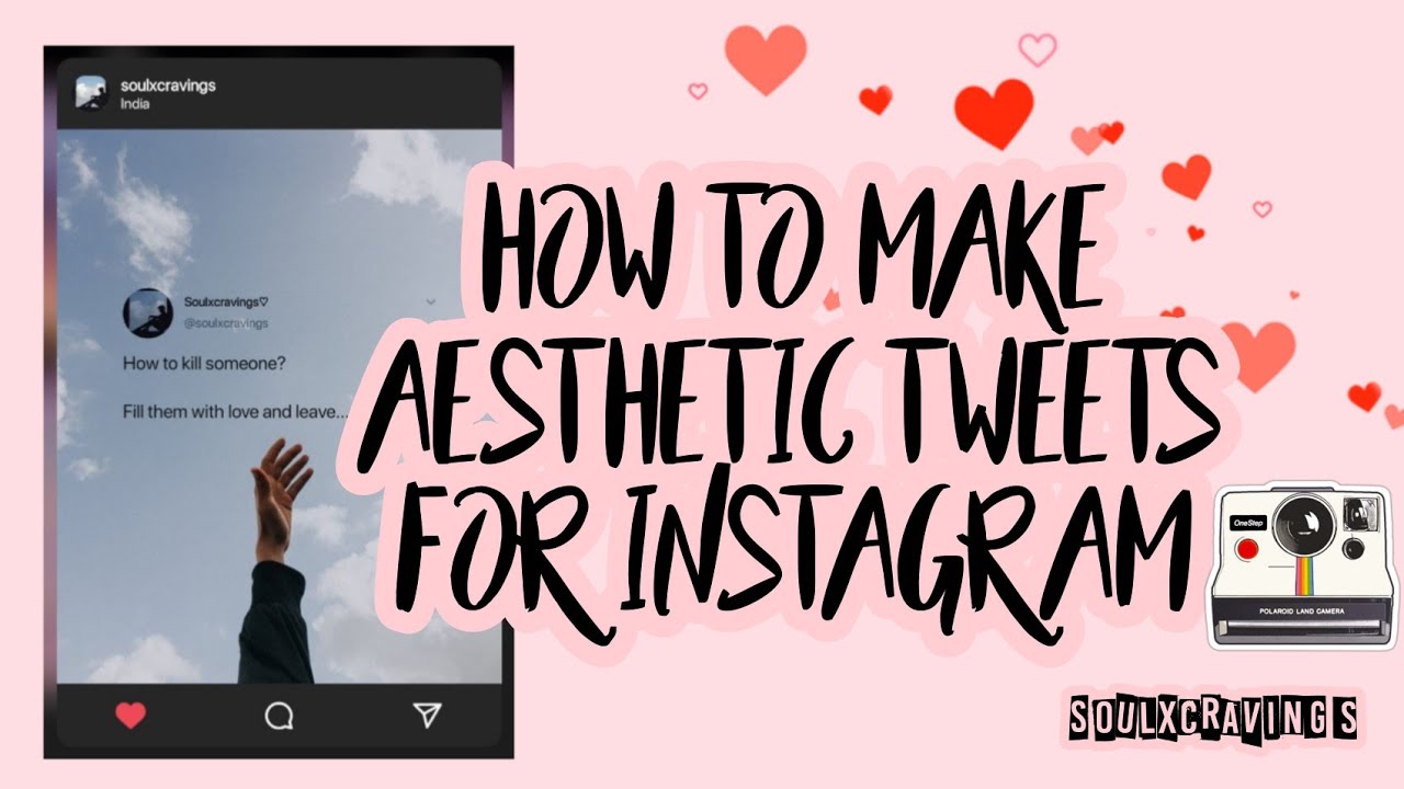#1 How to make Aesthetic Tweets for Instagram - YouTube