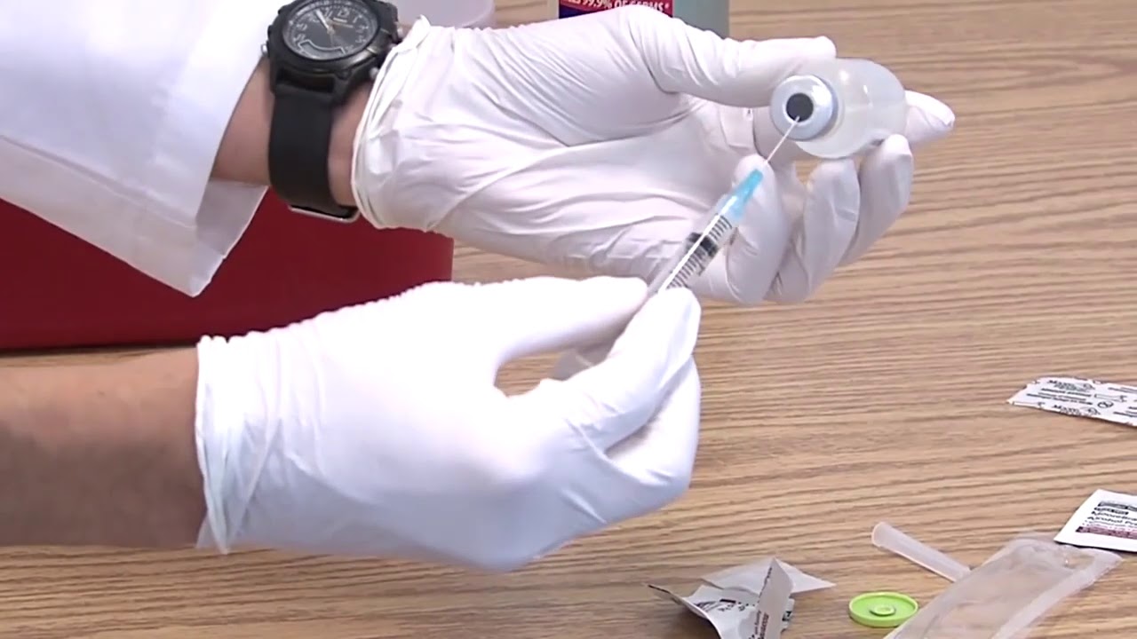 How make intramuscular injection - YouTube