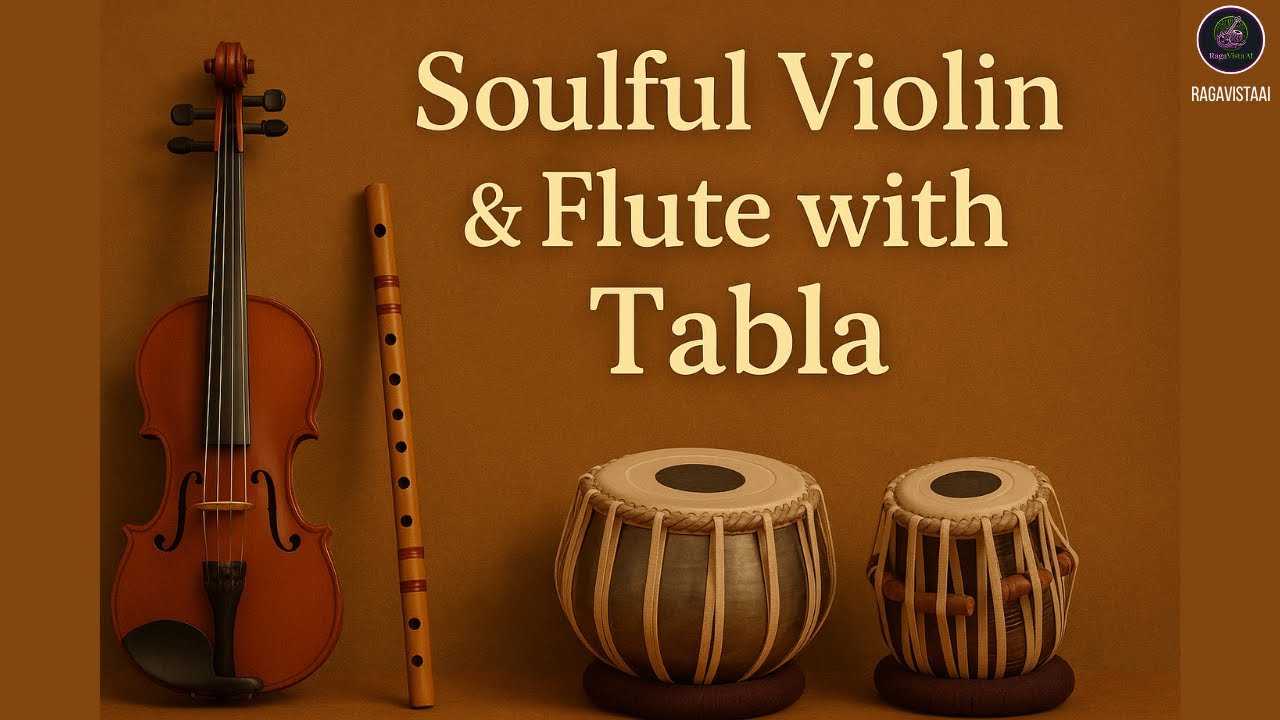 Soulful Violin & Flute with Tabla | Indian Classical Instrumental for ...